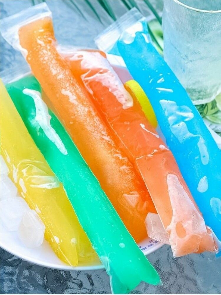 Фруктовое мороженое на палочке, разноцветные вкусы, охлаждающий десерт для жаркого лета 50 шт — фото 1