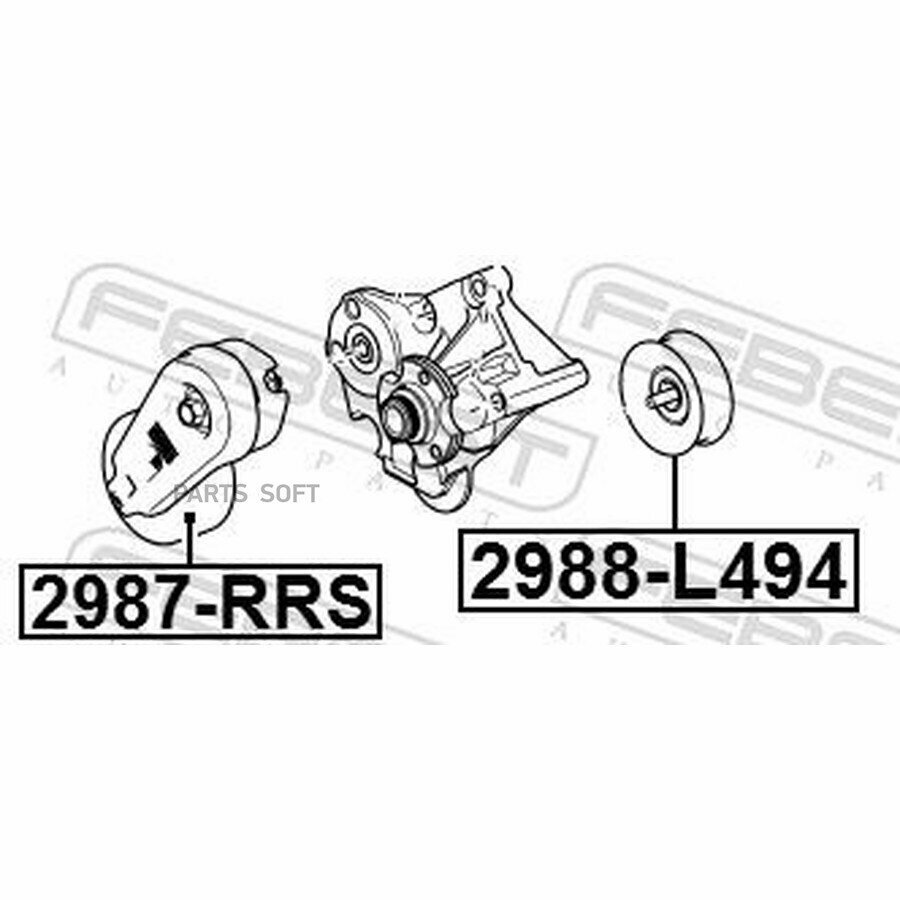 FEBEST 2988-L494 ролик обводной