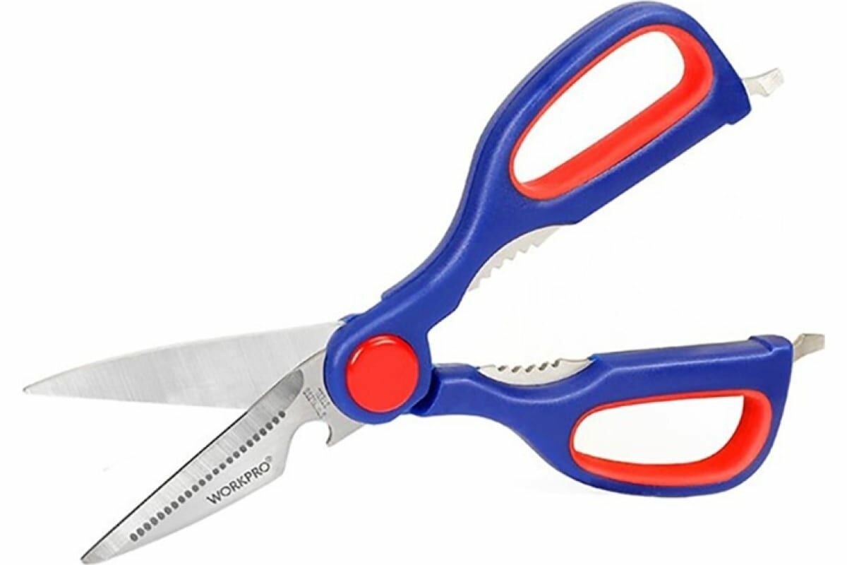 Кухонные многофункциональные ножницы WORKPRO 215 мм WP214005