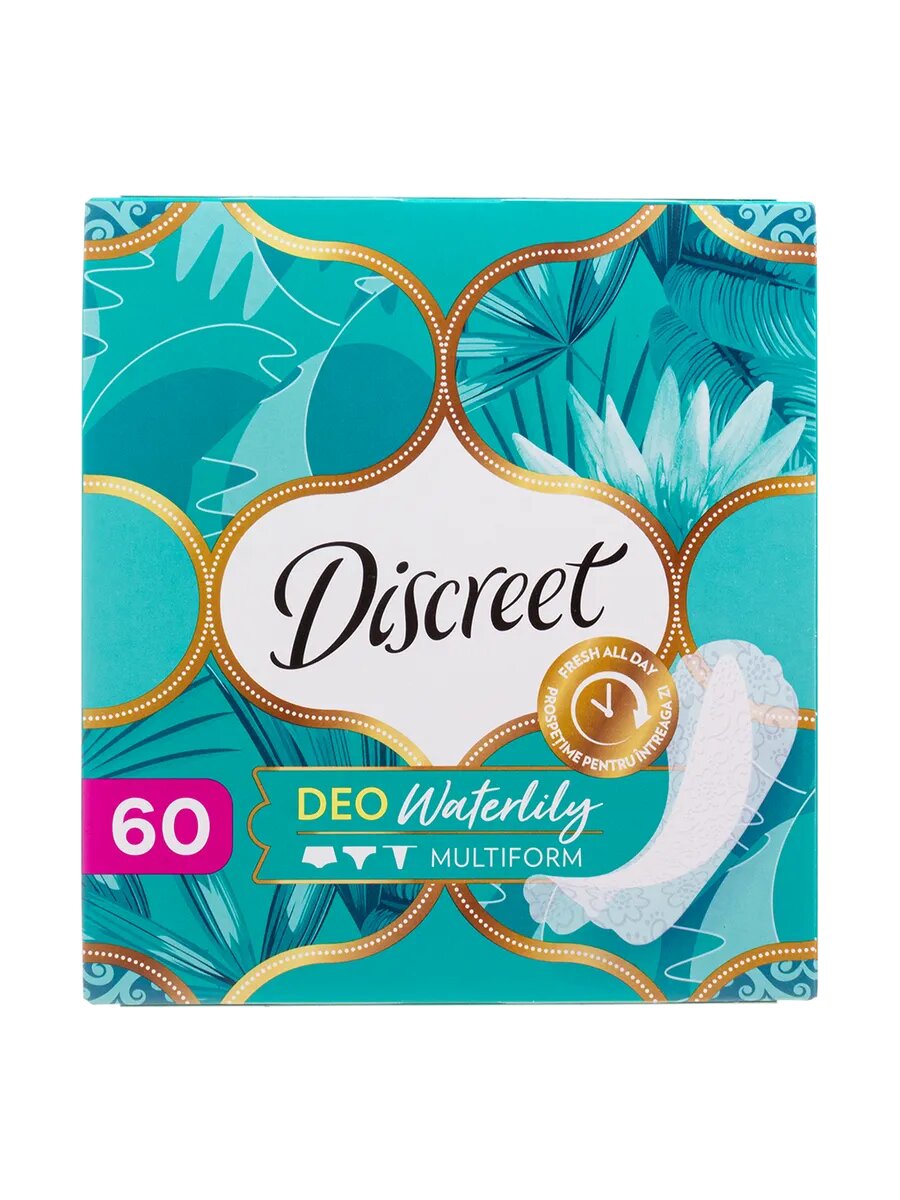 Discreet Прокладки Deo Водная Лилия Multiform ежедневные 60 шт