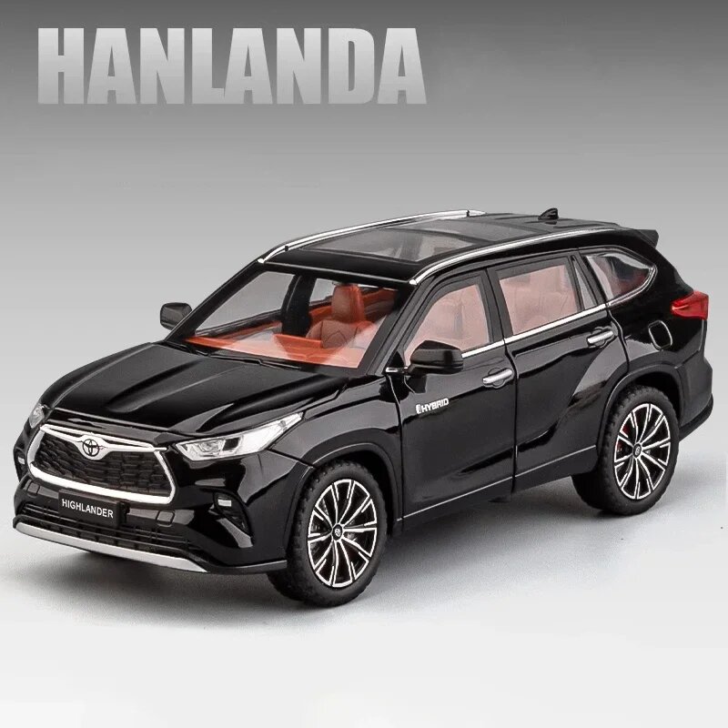Maisto Toyota Highlander SUV металлическая модель 1:24 Черный, Highlander boxed
