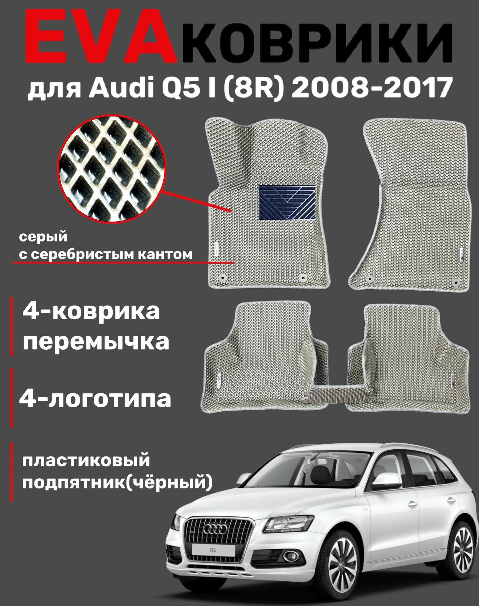 Комплект EVA с бортами для AUDI Q5 (I) (8R) 2008-2017 /ауди КУ 5.