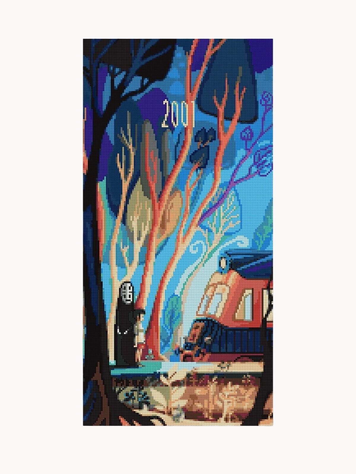 Алмазная мозаика на подрамнике - вышивка Унесенные призраком 2 30 х 60 см