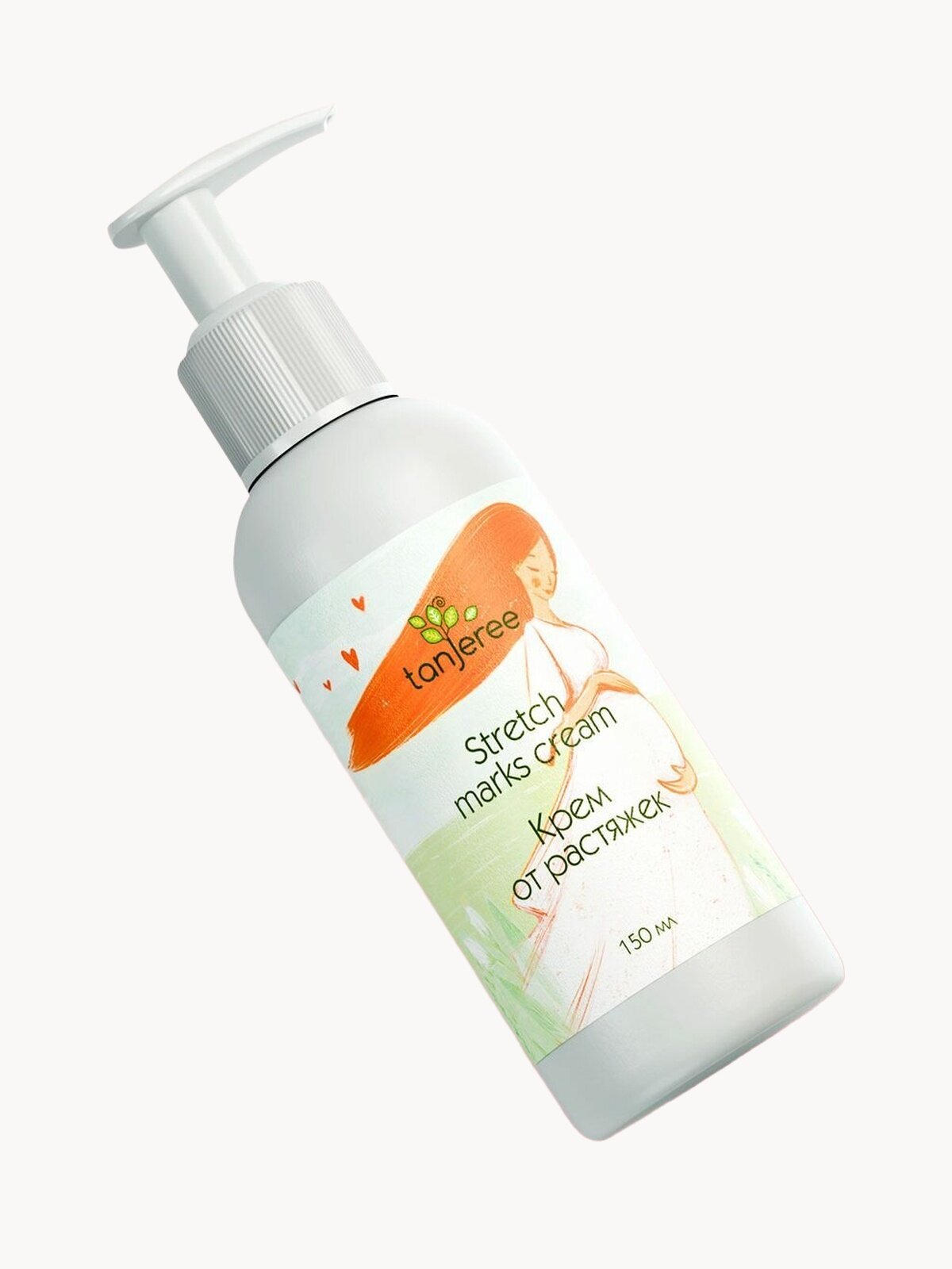 Крем от растяжек для беременных, для тела ног и живота, увлажняющий лосьон Tanjeree Инжир, 150 мл.
