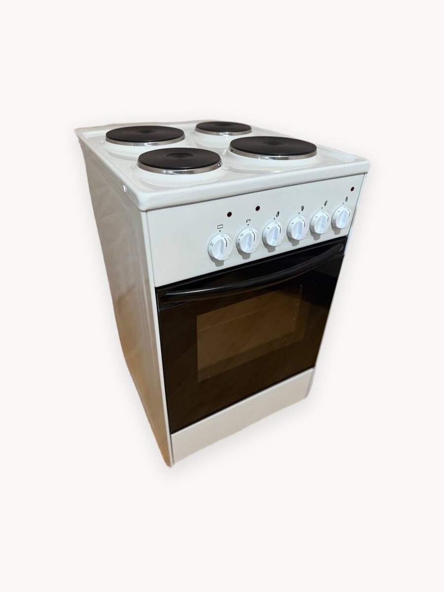 Электрическая плита ЗВИ 417 СТ, белая, 50х60х85 см, 4 конфорки