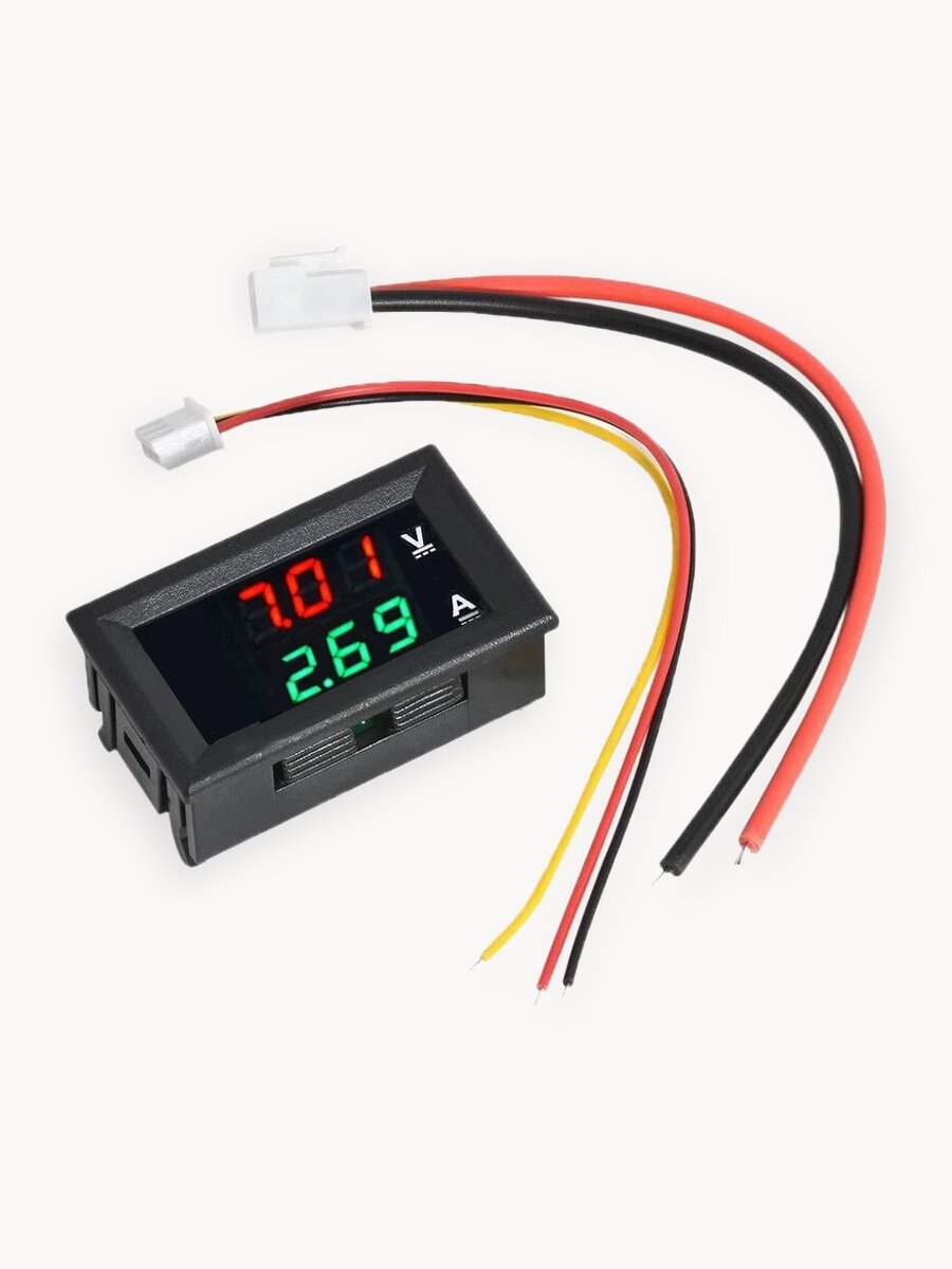 Цифровой вольтметр амперметр GOODGOODDER 0-100V 0-10A 10A-RED-GREEN
