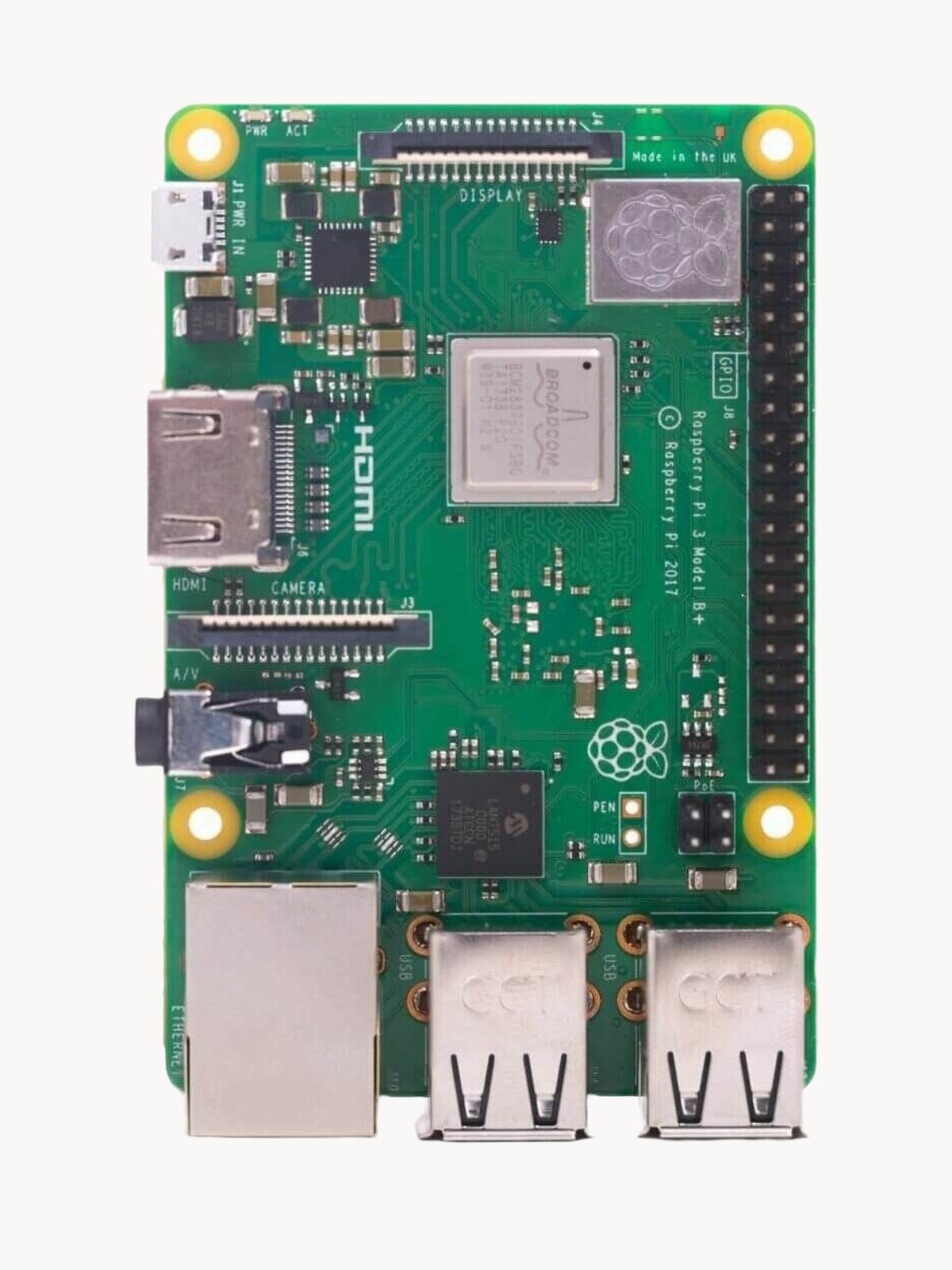 Raspberry Pi 3 Model B+ (c Wifi и Bluetooth) микрокомпьютер