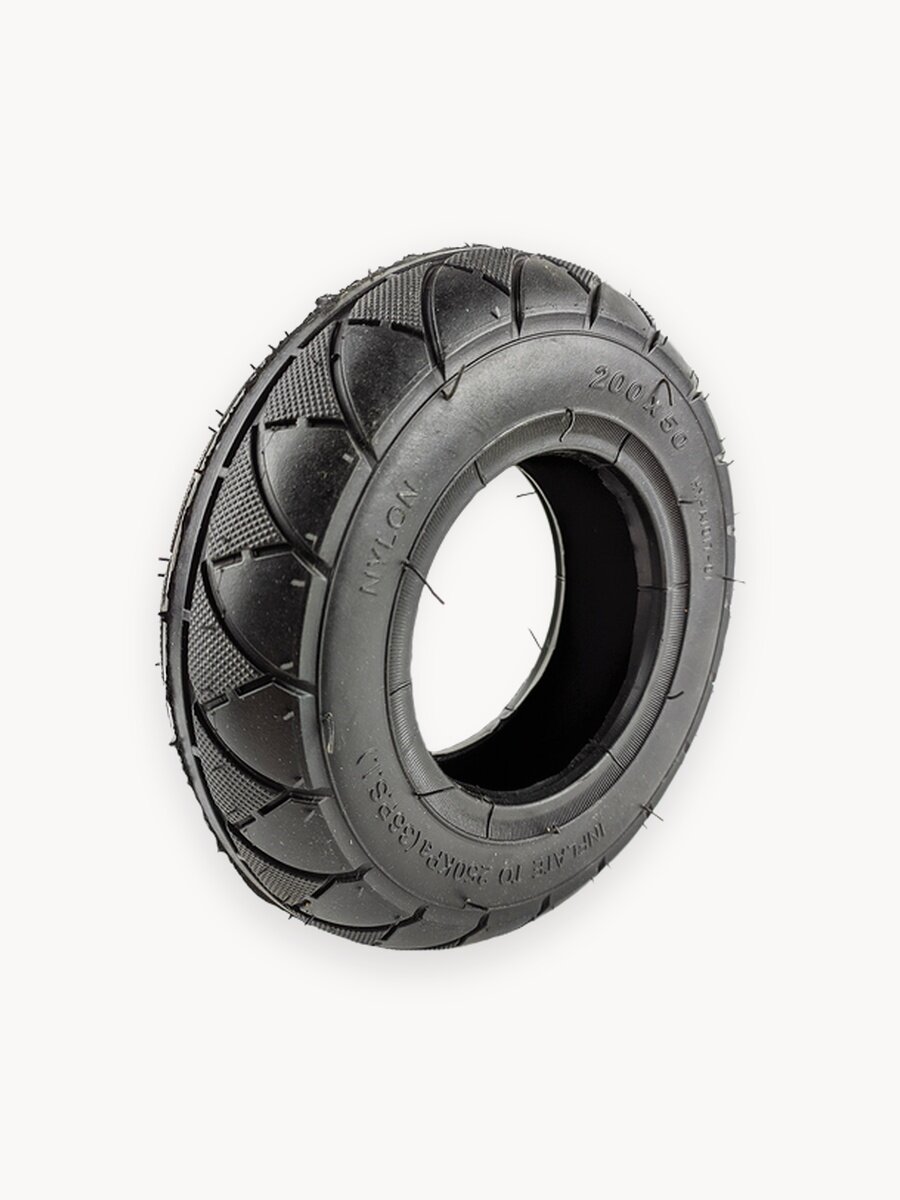 Покрышка для электросамоката, 8 дюймов, черная, с шоссейным протектором