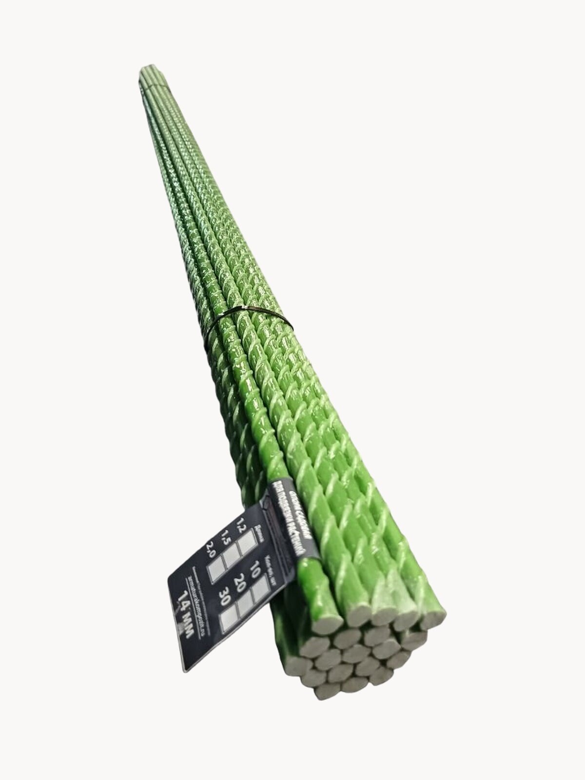 Опоры для растений и саженцев 14 мм, 20 штук по 1,5 м композитные колышки "Арматура Композит"