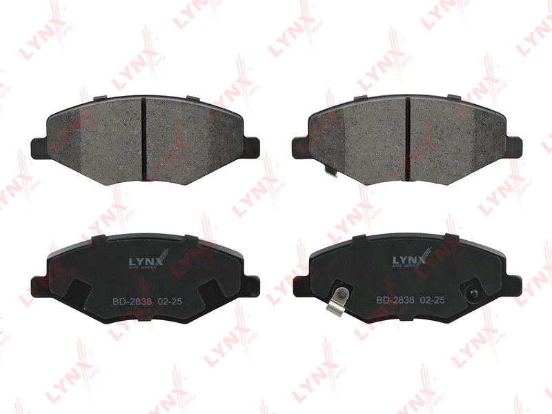 LYNXauto Колодки тормозные передние CHERY Amulet 03>