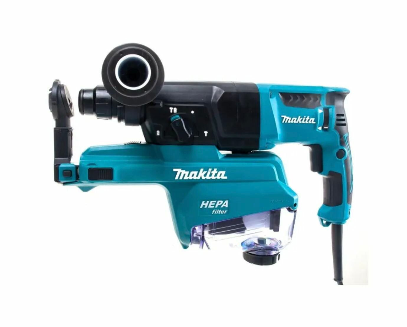 Перфоратор Makita HR2652, 800 Вт, 2.9 Дж, SDS-Plus, с пылеудалением DX05, профессиональный, оригинал + набор сверл Makita D-72849