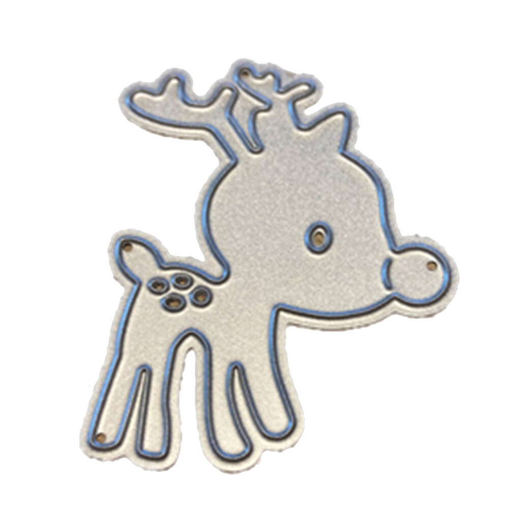 Милый Олень для резки металла Умирает Рождественские высечки Шаблон формы для тиснения для DIY Paper Craft Scrapbook Декор фотоальбома