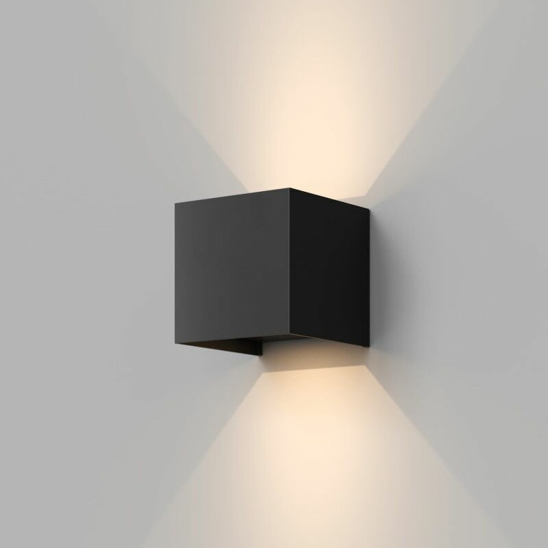 Уличный настенный светильник Denkirs Malbec W100xL100xH100 мм LED цвет черный, арт. DK9770-BK