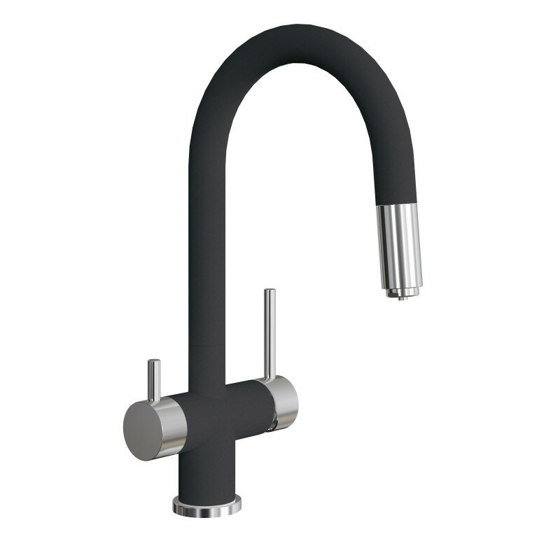 Смеситель для кухни Florentina Маэстро 337.03Н.2123.302 антрацит