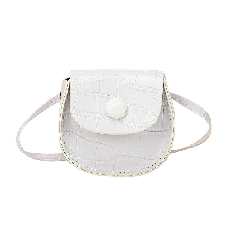 Детская модная маленькая сумка через плечо с вышитым рисунком для дошкольников и малышей белый