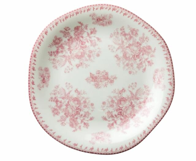 Тарелка 20,5 cm (розовая) Lancaster, Garden. Фарфор высокого качества.