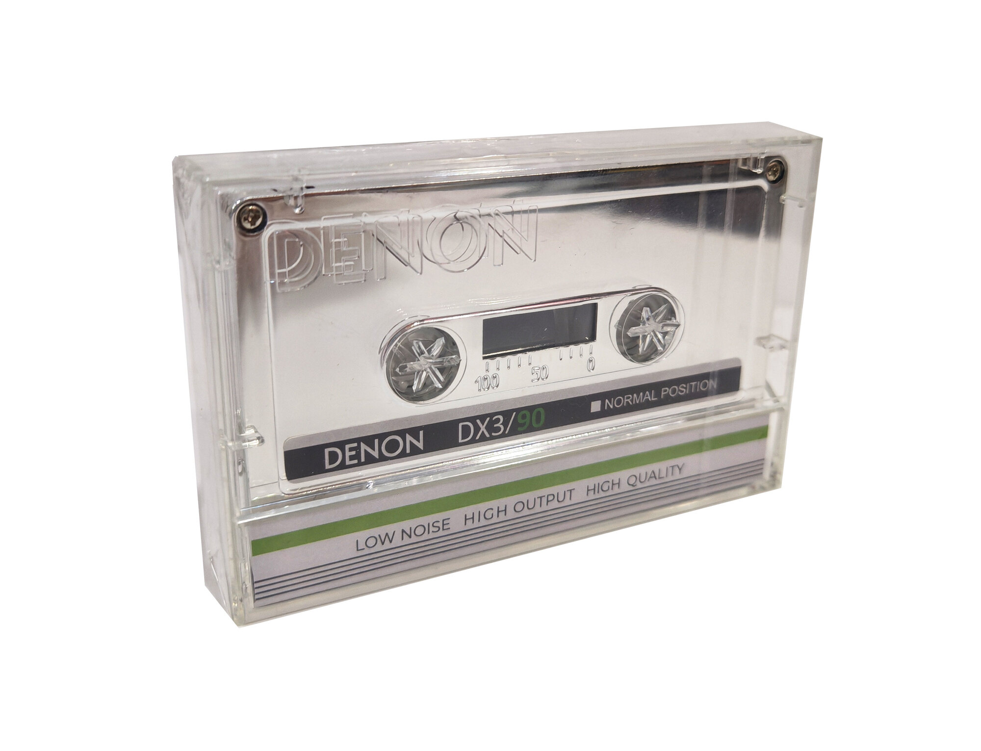 Аудиокассета "DENON DX3/90" серебристая
