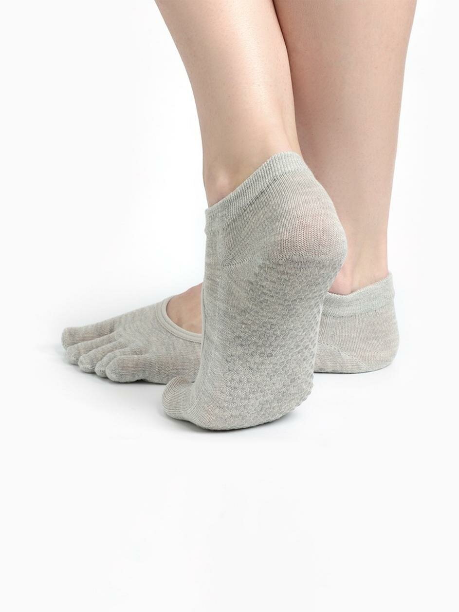Носки для йоги Sangh, прорезиненные, размер 36-39, цвет серый