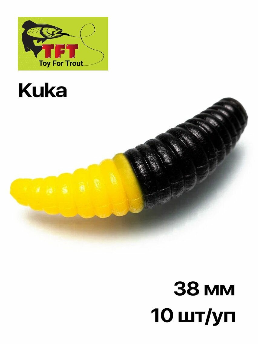 Приманки форелевые Toy For Trout Kuka 38 мм, сыр, #Черный-Желтый