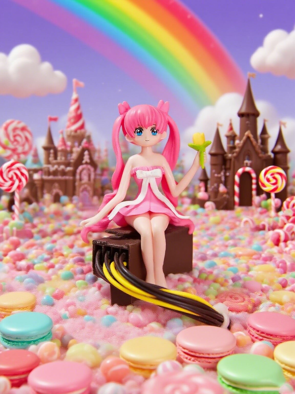 Фигурка Сейлор Мун (Sailor Moon) с белыми волосами, 15 см, коллекционная, PVC, для автомобильной панели, подарок анимешнице