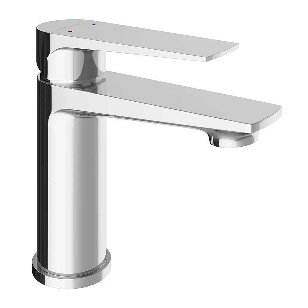 Смеситель для раковины Aqueduto Linha LIN0100 хром, глянцевый, кран для ванной в раковину, из латуни, рычажный, с керамическим картриджем