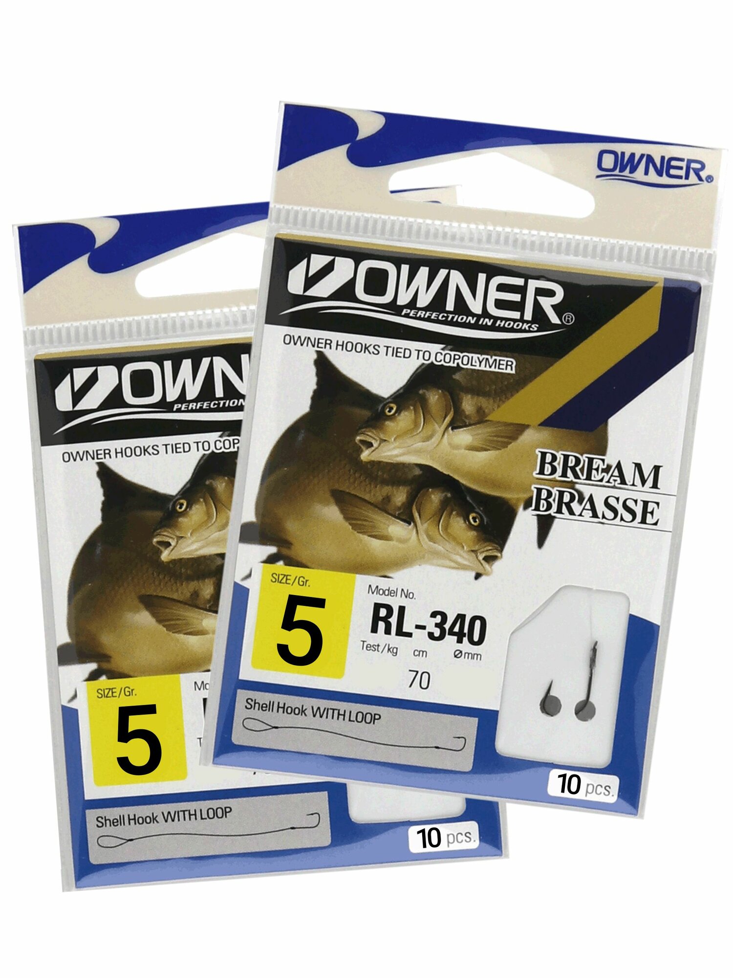 OWNER Поводок готовый RL-340 №5 10шт 2 упаковки