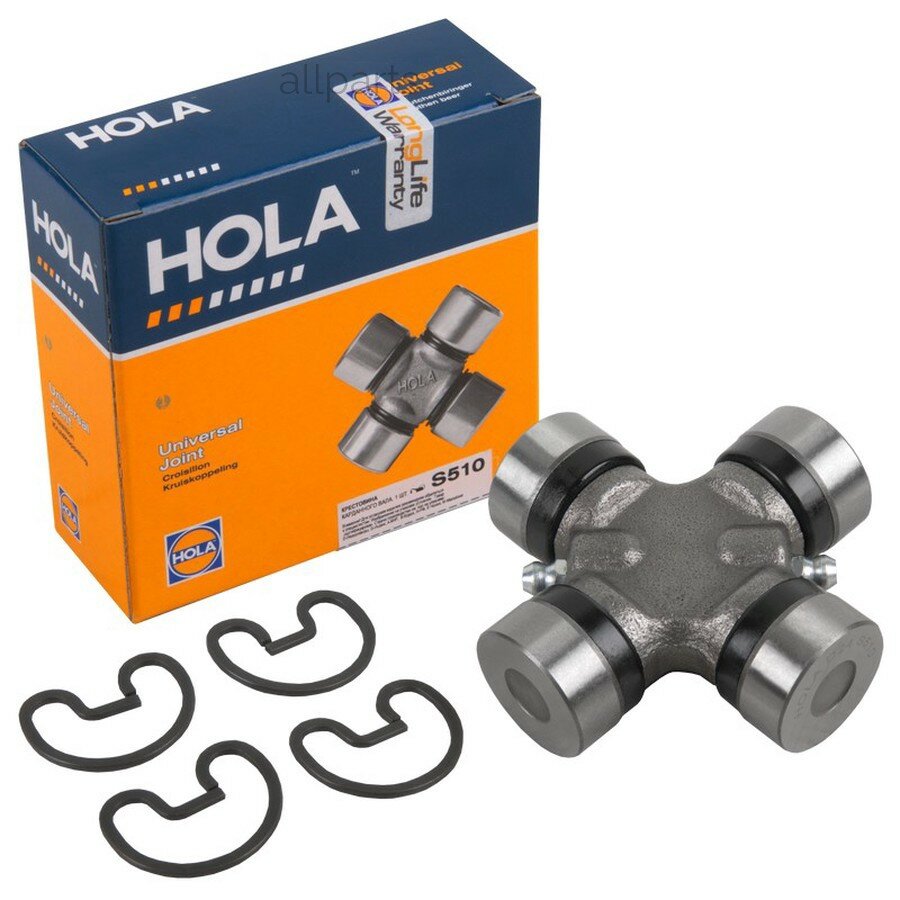 HOLA S510 Крестовина обслуживаемая 74,6х27 LADA Niva (21214), 4x4 (турецкий кардан), CHEVROLE HOLA S510