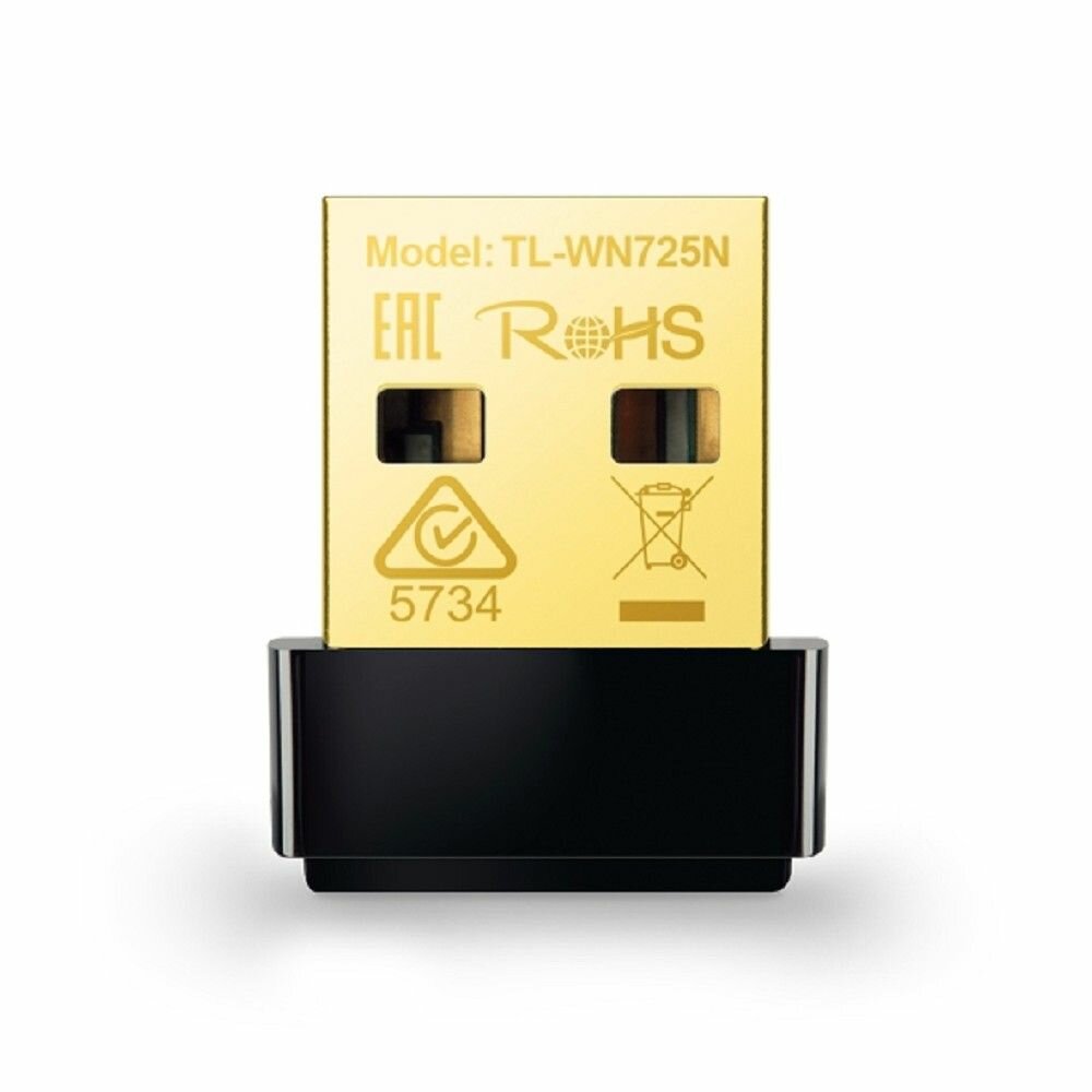 Wi-Fi USB-адаптер TP-Link TL-WN725N, 2.4ГГц N150, портативный