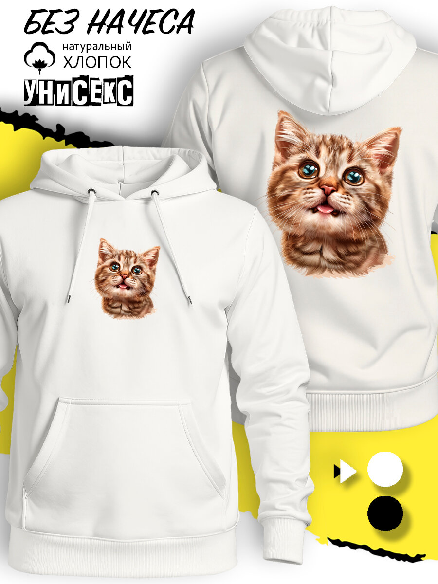 Худи Толстовка свитшот котик