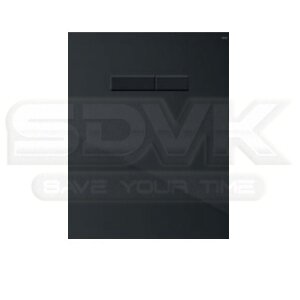 Панель для инсталляции TECE TECElux 9650005 с механическим блоком управления, стеклянная, стекло черное, клавиши черные