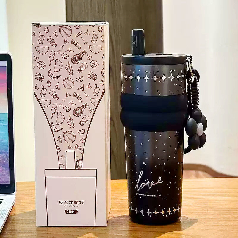 Новая ценная термос чашка для девочек чай офисная домашняя ****менная чашка Антибактериальный керамический вкладыш из нержавеющей стали чашка для воды