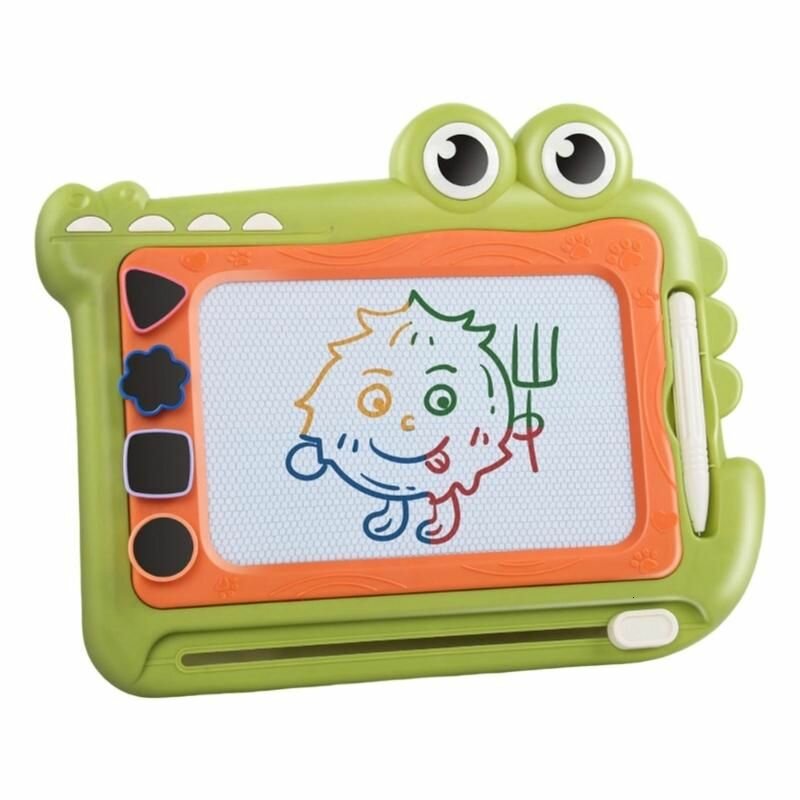 Волшебная доска для рисования для детей 2, 3, 4, 5 лет, образовательная игрушка, портативный магнитный планшет для рисования, дорожный размер, Зеленый