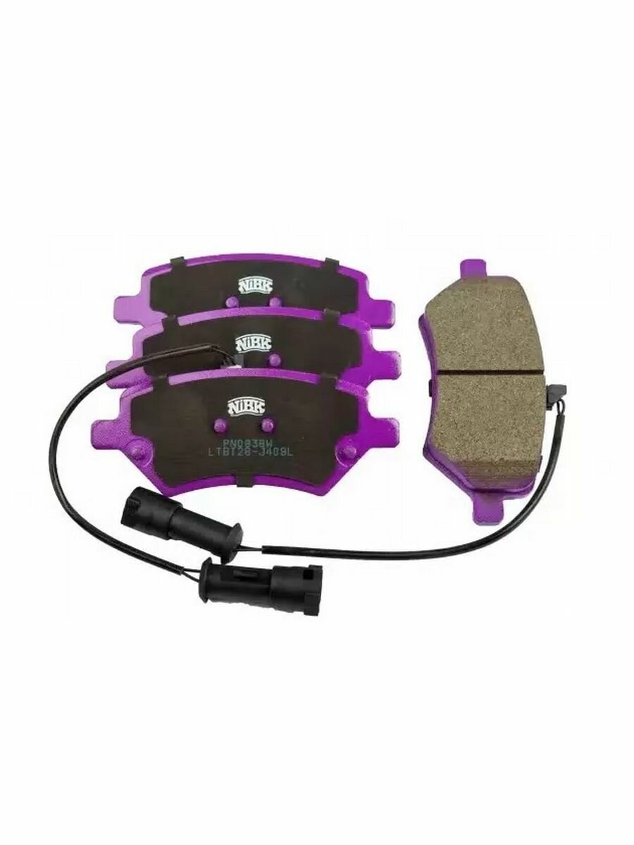 Колодки тормозные дисковые передние (с датчиком) NIBK PN0838W для Chery M11, Tiggo