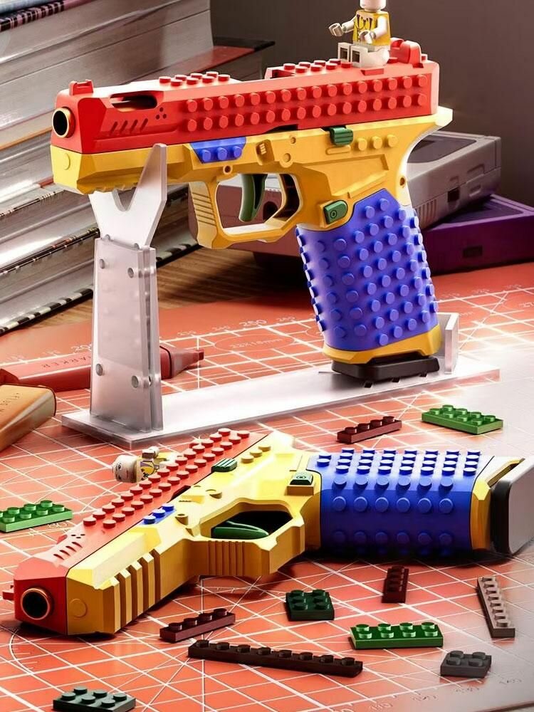 Строительный блок Glock в сборе SIG17w для мальчика Пистолет / детский игрушечный пистолет