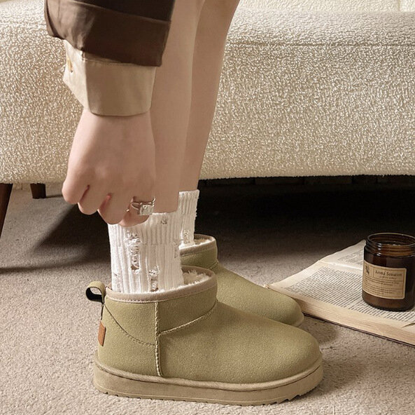 Y2K сексуальные высокие зимние сапоги для горячих девушек, новые меховые сапоги с пряжкой на ремне 2025 года