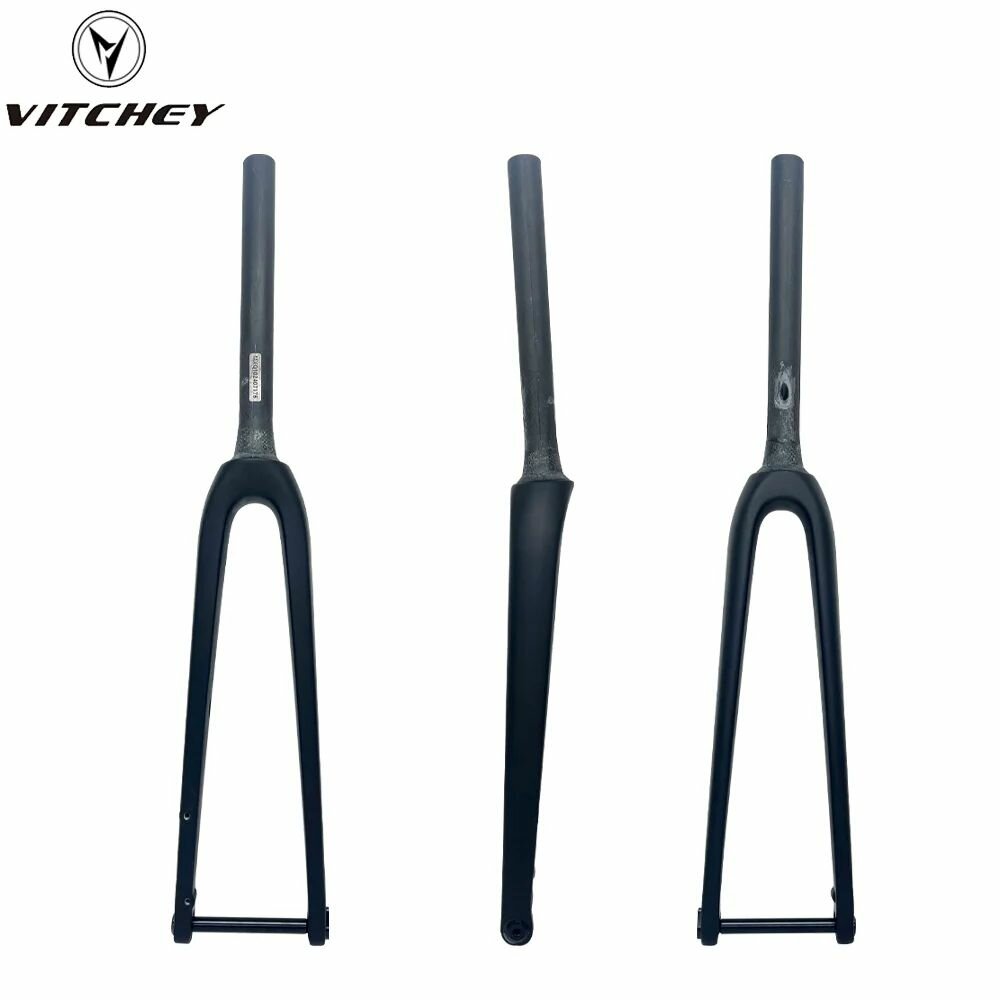 Велосипедная вилка из углеродного волокна, полная внутренняя кабельная линия, позвоночный канал