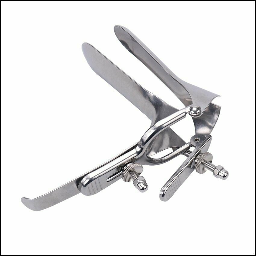 Гинекологическое зеркало, металлическое, регулируемые лопасти, 1 шт.