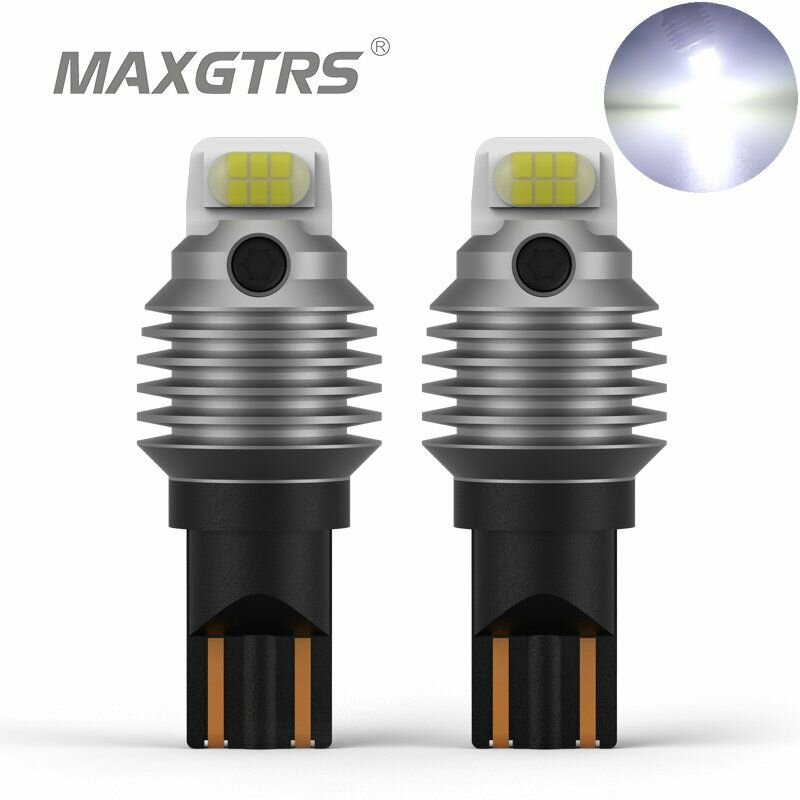 MAXGTRS Лампа автомобильная T15/W16W, 2 шт. арт. 3776/T15/Белый