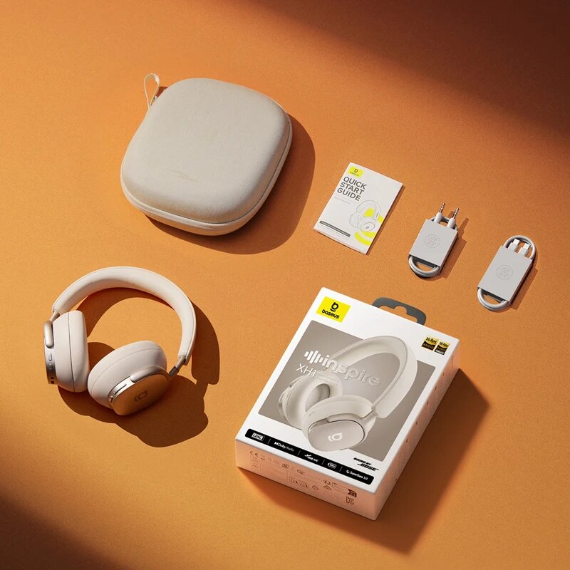 Беспроводные наушники Baseus Inspire XH1 ANC с шумоподавлением Starlight Off-White