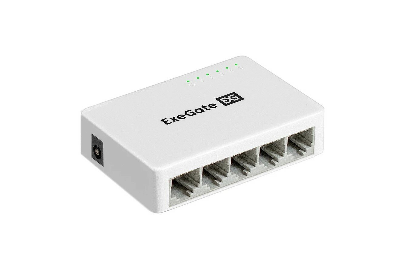 Коммутатор (свитч) неуправляемый 5-в-1 ExeGate EDGS-1005С