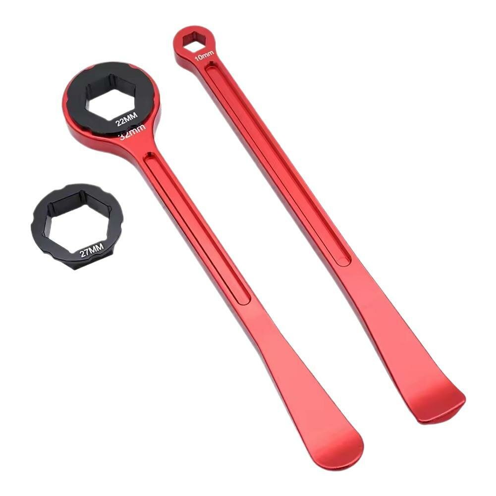 Набор инструментов для ремонта шин мотоцикла: полностью алюминиевый ключ для оси