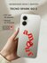Чехол на Tecno Spark Go 2 / Текно Спарк Го 2 с принтом "Amour lips - 14 февраля"...