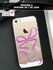 Чехол на Apple iPhone 5/5S/SE / Айфон 5/5S/SE с принтом "Полосатый розовый бант ...