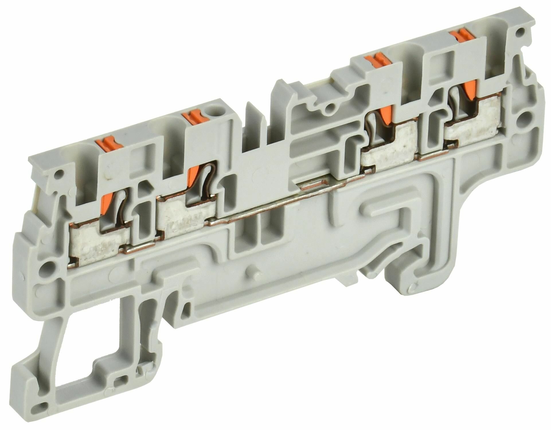 Клемма пружин IEK ARMAFIX, Push-in, CP-MC, 4 вывода 1,5 мм2, серая