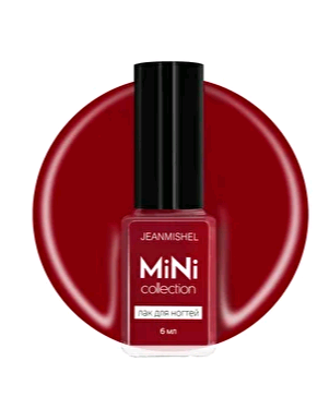 Jeanmishel Mini Collection Лак для ногтей 6 мл. №315 темно-алый