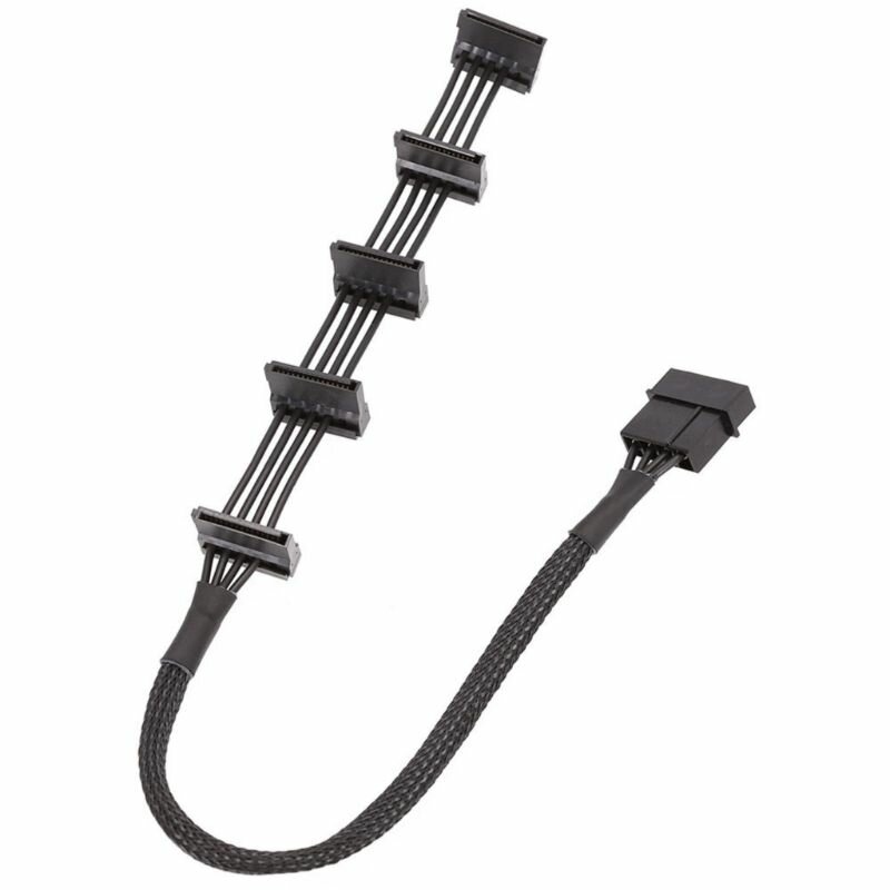Кабель для подключения жесткого диска 18AWG one point five 4pin к SATA