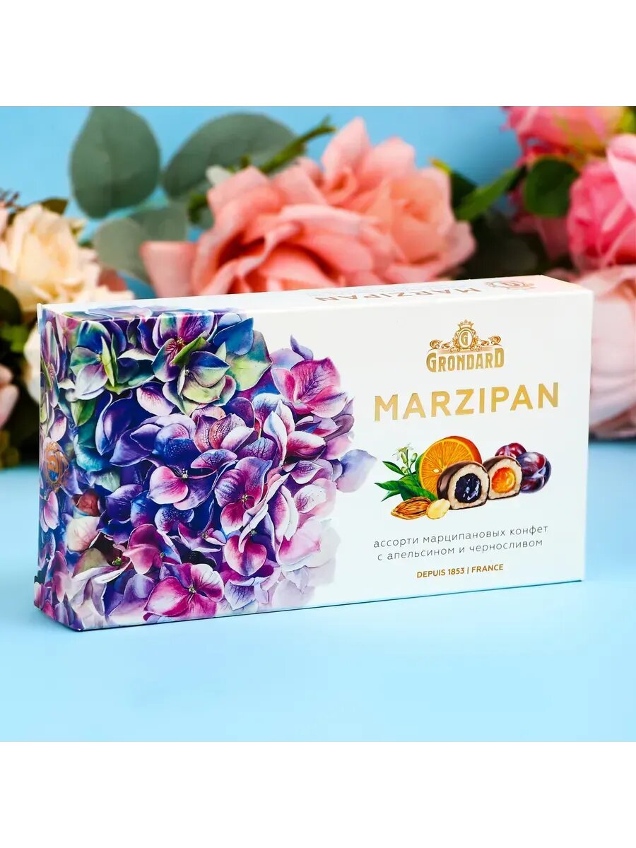 Конфеты глазированные Марципан апельсин чернослив 126 г