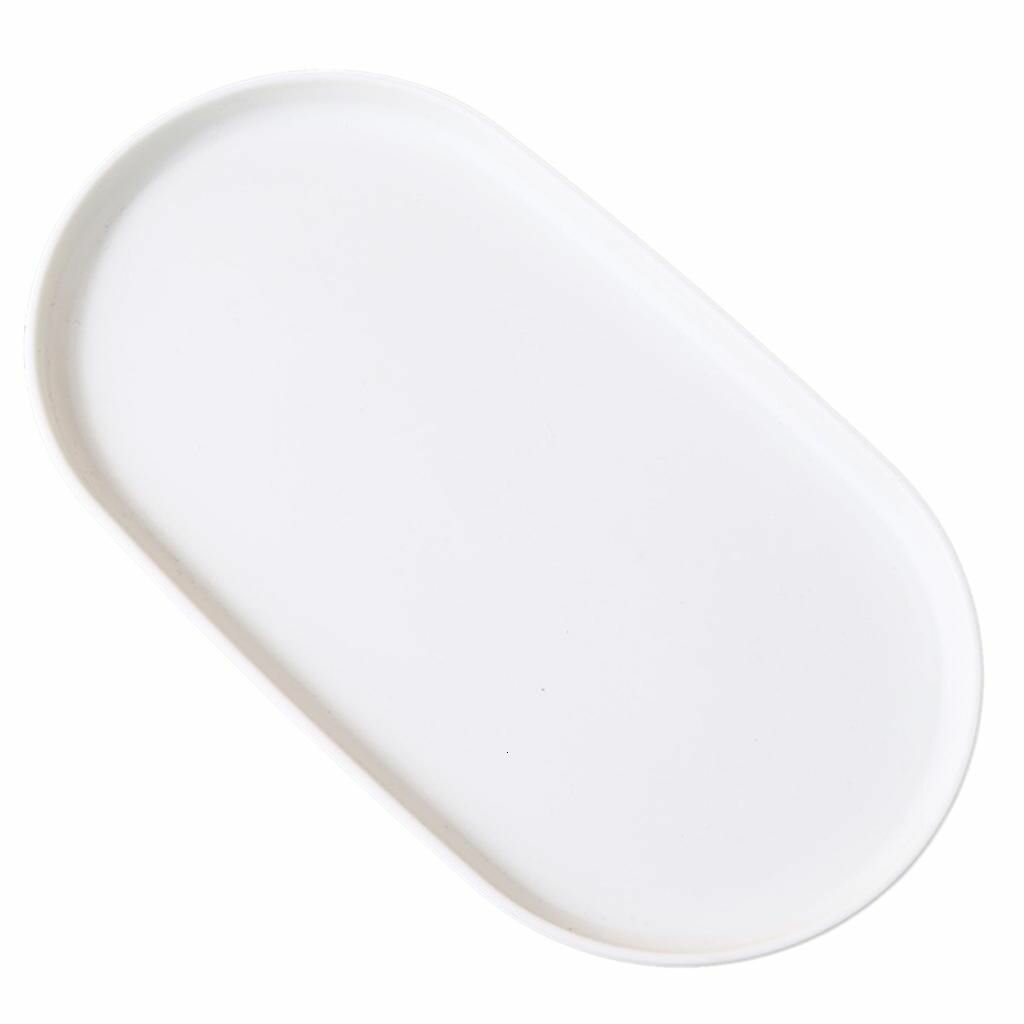 Овальный корейский поднос, Белый