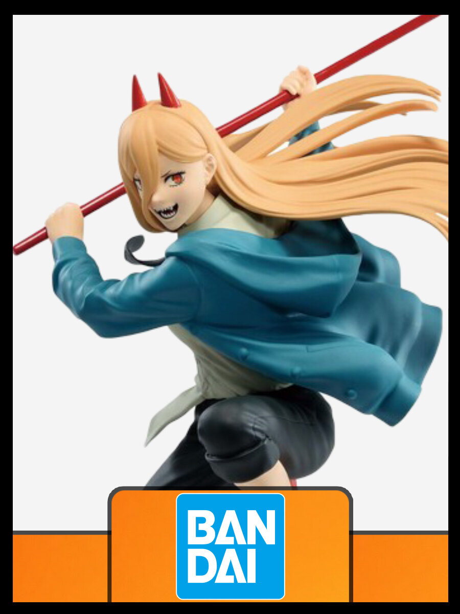 Оригинальная фигурка Power от Bandai Spirits из аниме Chainsaw Man / Пауэр «Человек-бензопила» 14 см