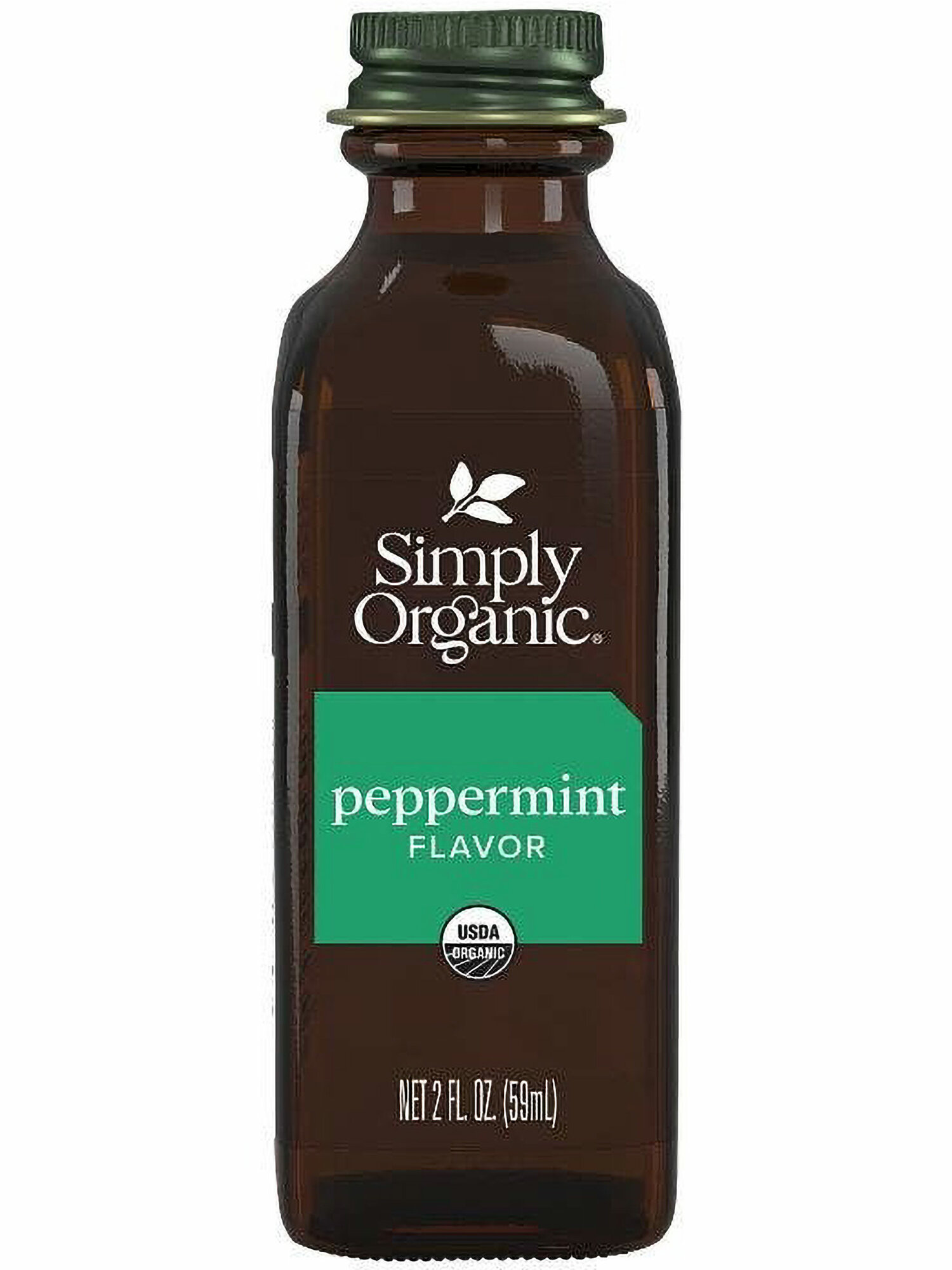 Органический экстракт Мята Simply Organic без сахара, без ГМО, 59 мл